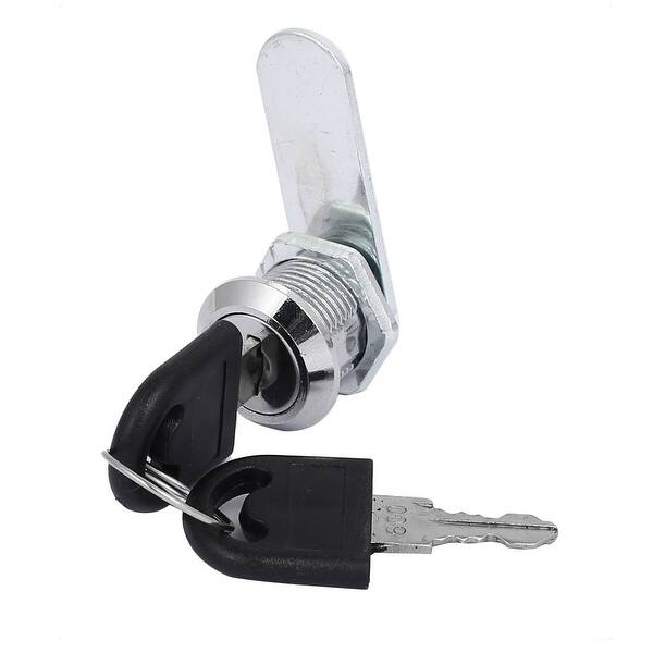 Drawer Cabinet Desk Keyed Alike Cam Lock 18mm x 16mm Thread w 2 Keys ...