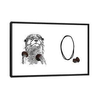 iCanvas "Alphabet Of Snacking Animals - Oreo-Eating-Otter" by Jimbobart ...