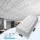 Art3d 2X4 ft PVC Lay-in Ceiling Tiles, Decorative Ceiling Tiles,12-Pack ...