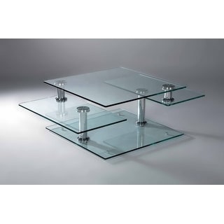 Motion Glass Coffee Table - Bed Bath & Beyond - 38986559