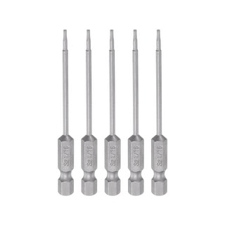5pcs 1/16" Hex Screwdriver Bit 1/4" Hex Shank 3" Length Magnetic Power ...