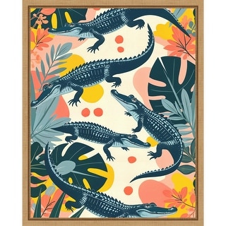 Crocs by Uma Gokhale Framed Canvas Wall Art - Bed Bath & Beyond - 42884845