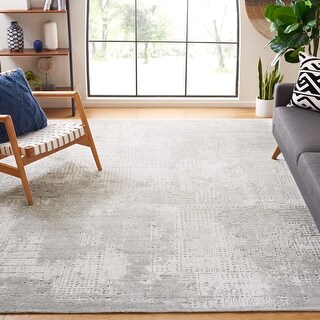 SAFAVIEH Handmade Mirage Wiltraut Modern Abstract Wool & Viscose Rug ...
