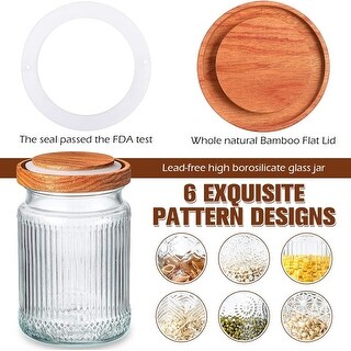 Glass Food Storage Containers with Wood Lids - Bed Bath & Beyond - 39467234
