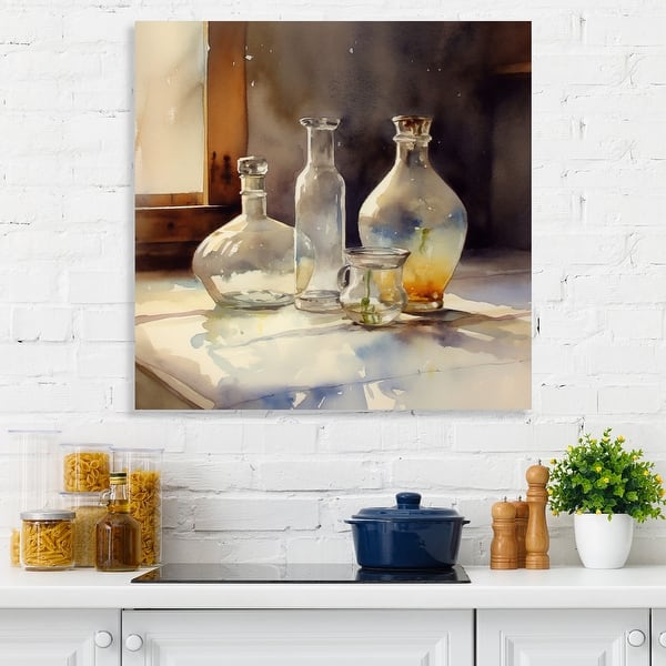 Designart "Simple Still Life Fruits And Pitchers Ii" Kitchen Wall Art ...