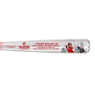 Yadier Molina Retirement and Career Stat Chrome Splash Bat - Bed Bath ...