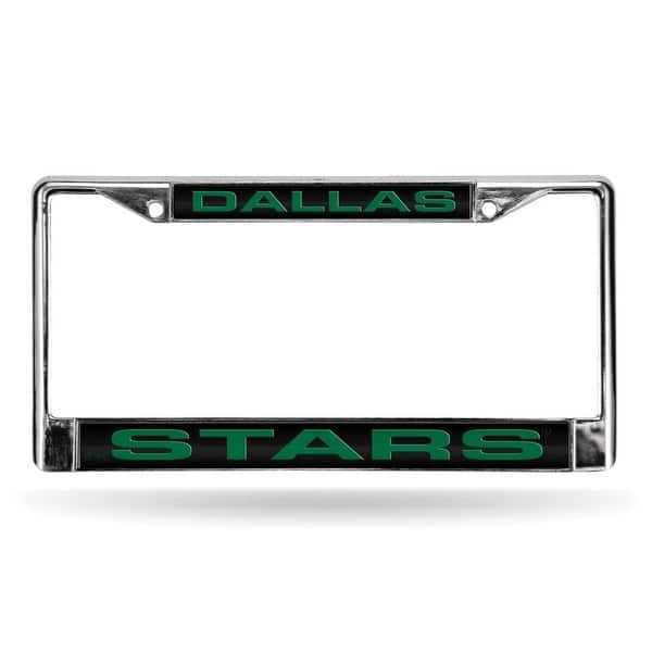 NHL Dallas Stars Laser Chrome Acrylic License Plate Wall Frame - Bed ...