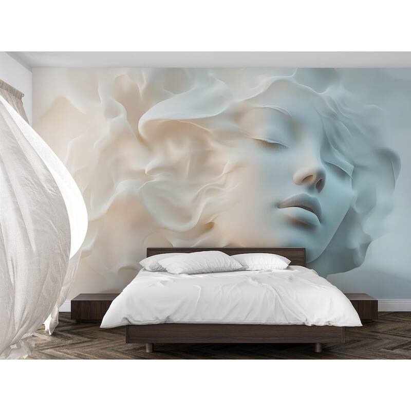 3D Dreamy Floral Face Wallpaper Artistic Peel and Stick Portrait ...