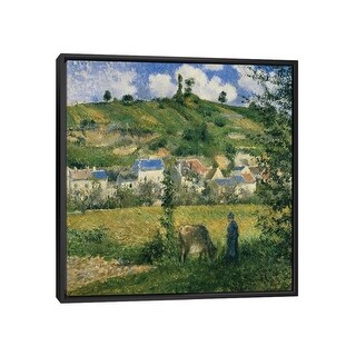 iCanvas "Landscape at Chaponval, 1880 " by Camille Pissarro Framed ...