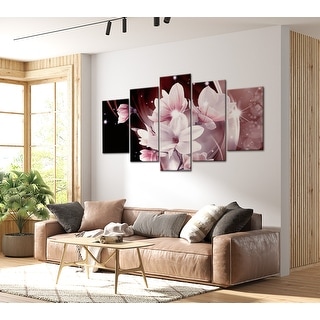 Glam Canvas Wall Art - Flower Muse - 5 Pieces - Bed Bath & Beyond ...