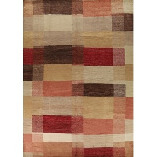 Modern Gabbeh Oriental Large Rug Handmade Wool Carpet - 10'0"x 13'8 ...