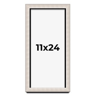 11x24 Shadow Box Frame Silver Real Wood Contemporary Shadowbox Display ...