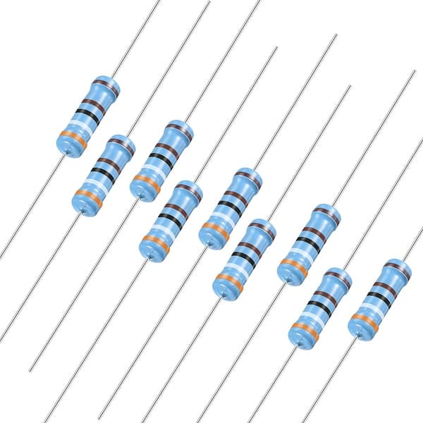 30pcs Metal Film Resistors 3.9K Ohm 2W 1%Tolerances 5 Color Bands ...