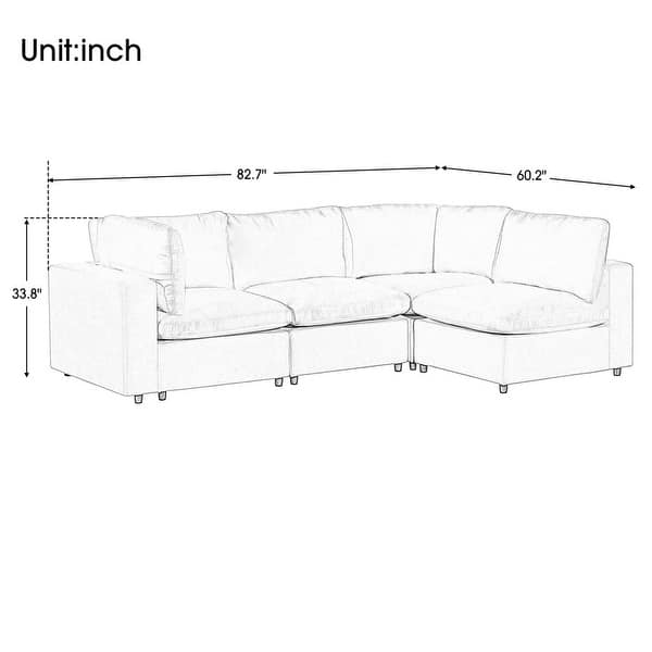 Modular Sofa with Wireless Charging and Built-in Bluetooth Speaker in ...