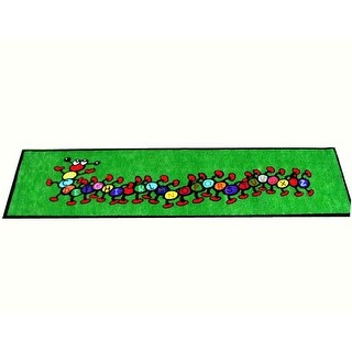 Caterpillar Runner Green 2'8" x 12' - 2'8: x 12' - Bed Bath & Beyond ...