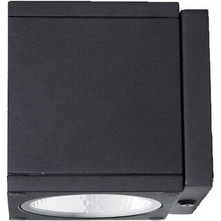 Sunlite 2-Light Black LED Decorative Cube Up and Down 1300 Lumen Light ...