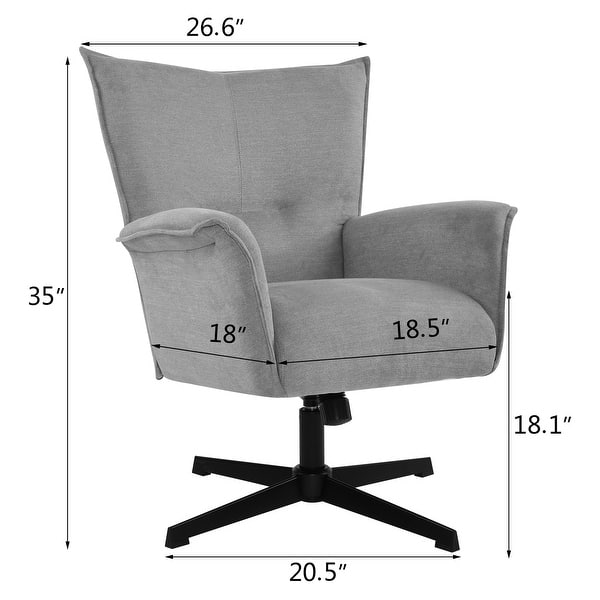 Upholstered High Back Home Office Chair Swivel Computer Desk Chair ...