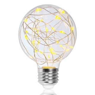 2 Watt G80 LED E26/Medium (Standard) Base Globe Fairy Light Bulb - N/A ...