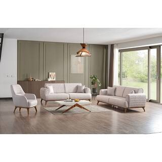 Hisso 3-piece Living room Set 2 Sofa & 1 Chair - Bed Bath & Beyond ...