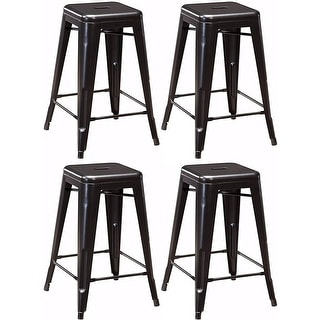 Ashley Furniture D542-024 Two-Toned Browned Pinnadel Bar Stool (4 Pack ...