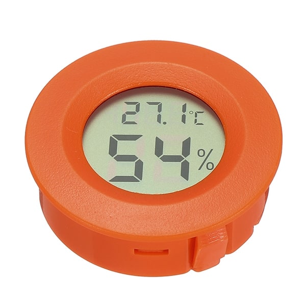 Mini Thermometer Hygrometer Digital LCD Temperature Humidity Meter Red ...
