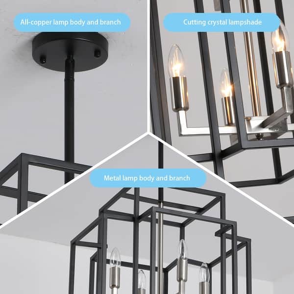 8-Light Lantern Tiered Pendant Light Fixtures,Island Light,Hall Foyer ...