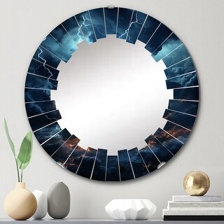 Designart "Lightning Ethereal Lightning II" Landscapes Modern Wall ...