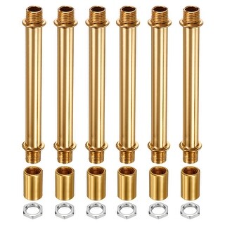6set M10x1 Threaded Extension Rod Kit 100mm Coupling Nut with Pipe Hex ...