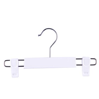Home Wardrobe Plastic Double Clips Suits Pants Clothes Clothing Hanger ...