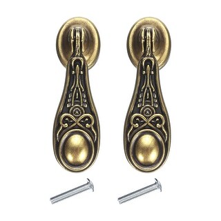 2 Sets Vintage Pendant Drawer Pulls for Dresser Drawers Bronze(2.7 ...