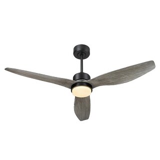 52 Inch Blade LED Propeller Ceiling Fan with Remote Control - Bed Bath ...