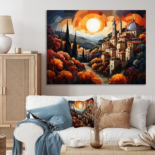Designart "Italy Tuscan Vineyards II" Italy Wall Decor - Bed Bath ...