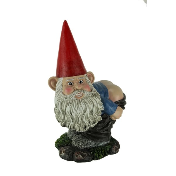 Cheeky The Naughty Mooning Gnome Bending Over Statue - 13.25 X 8 X 7 ...