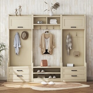 4-in-1 Hallway's Organization Hall Tree with Storage - Bed Bath ...