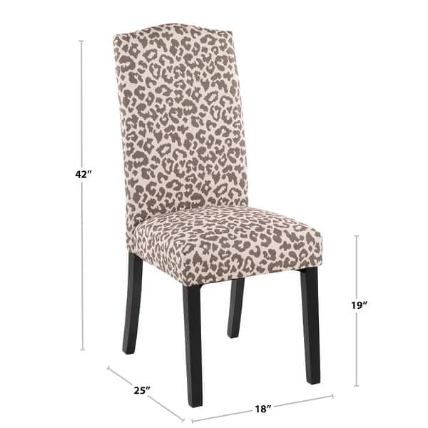 Silver Orchid Dorthy Leopard Print Dining Chair (Set of 2) - Bed Bath ...