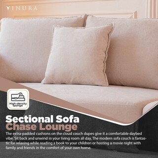Sectional Couch - Polyester Sectional Sofa Chaise Lounge - Bed Bath ...