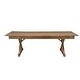7' x 40" Rectangular Antique Rustic Solid Pine Folding Dining Table ...