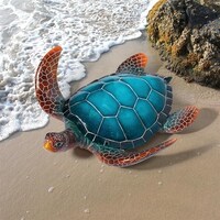 Design Toscano Blue Sea Turtle Statue: Large - Bed Bath & Beyond - 33625934