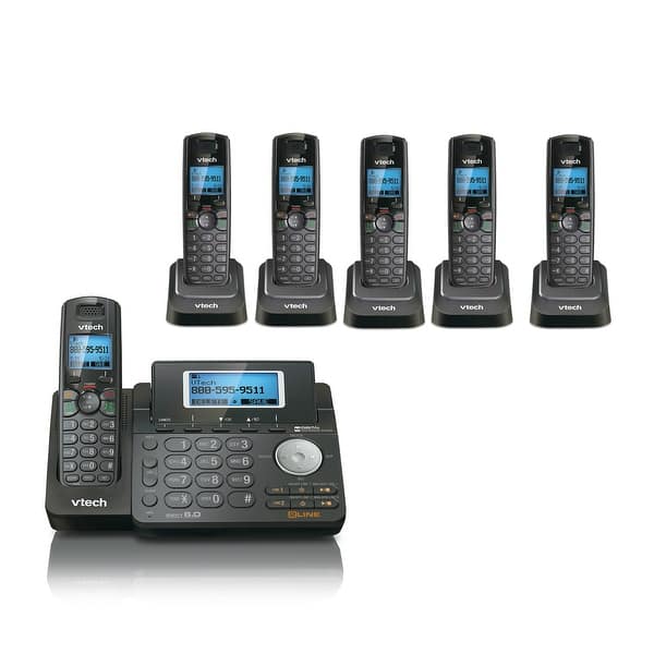 VTech DS6151-11 Phone w/ DS6101-11-5 Additional Cordless Handsets - Bed Bath & Beyond - 28602928