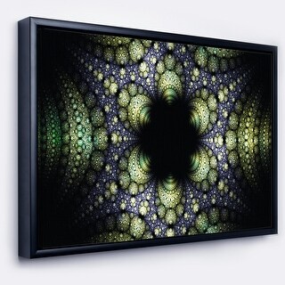 Designart "Into the Center of Fraction" Abstract Framed Canvas art ...