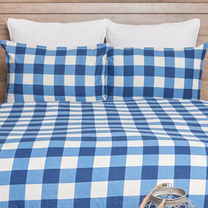Buffalo Check Black Queen Duvet Set - Overstock - 33874567