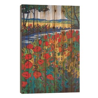 Garden Path Print On Wood by Patty Baker - Multi-Color - Bed Bath ...