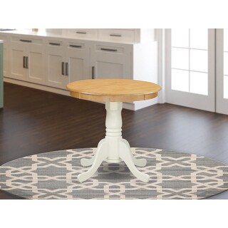 East West Furniture Eden Dining Room Table - a Round kitchen Table Top ...