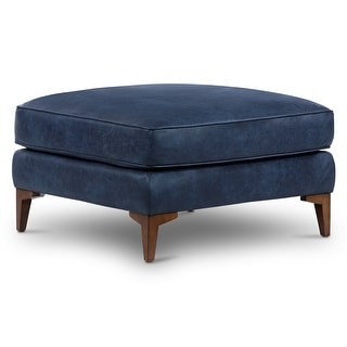 Poly & Bark Essex Ottoman - Full Grain Genuine Italian Leather - Bed ...