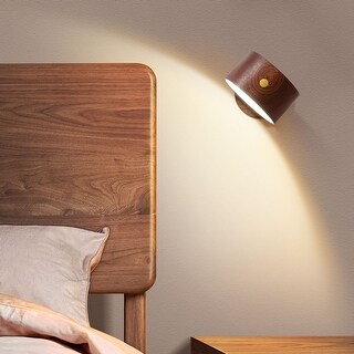 Wooden Led Wall Sconce Night Light - Bed Bath & Beyond - 40849342
