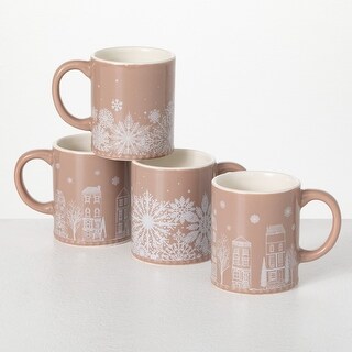 Festive Neutral Mug - Set of 4 - Bed Bath & Beyond - 36140220
