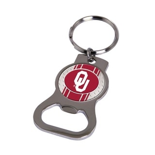 NCAA Univ. of Oklahoma Silver-Tone Bottle Opener Key Ring By Rico ...