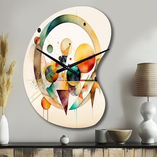 Multi-Color Watercolor Geometric Art IV - Abstract Geometric Wall ...