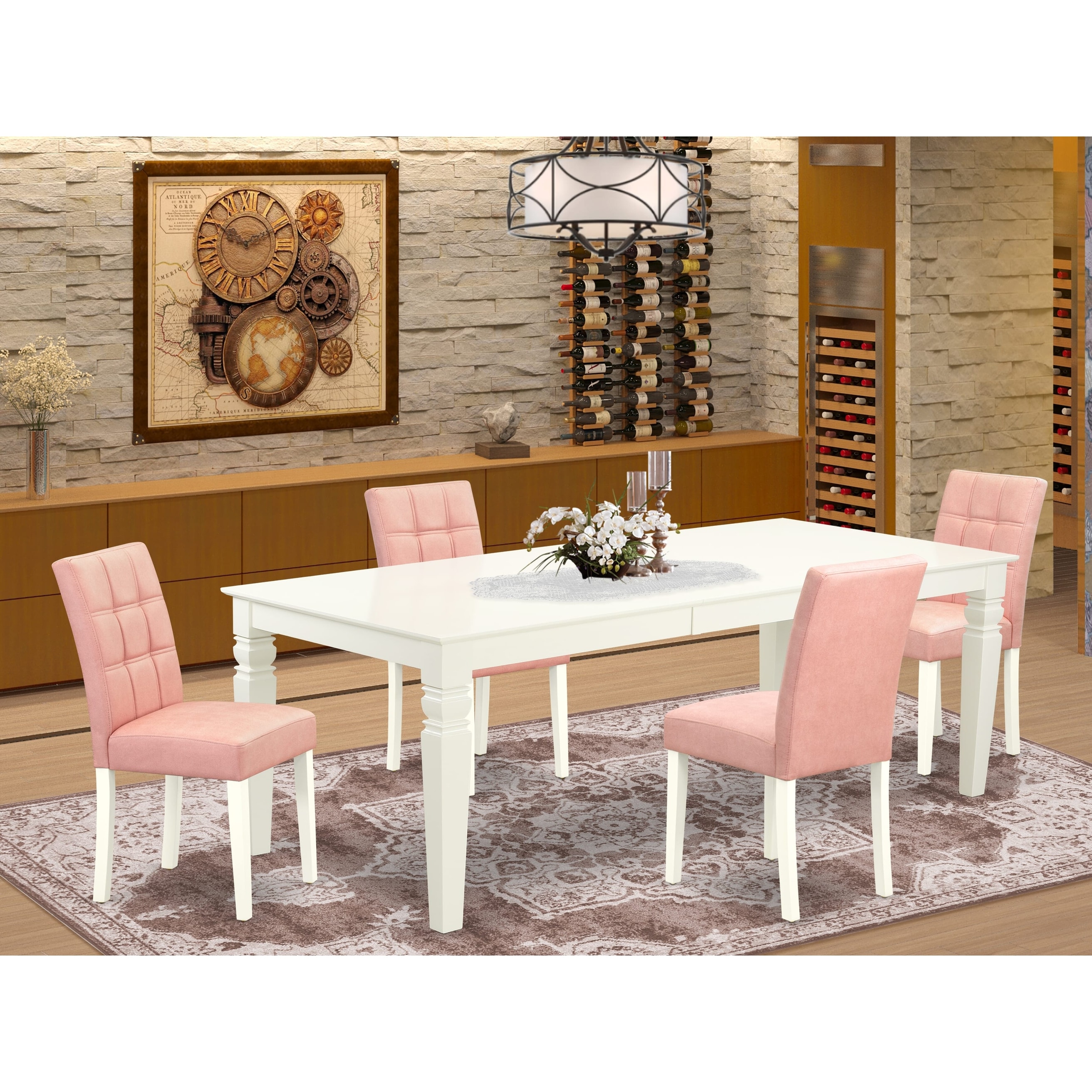 Pink kitchen table and chairs store