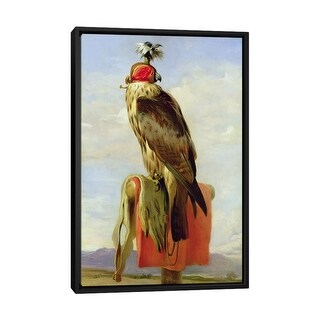 iCanvas "Hooded Falcon " by Sir Edwin Landseer Framed Canvas Print ...